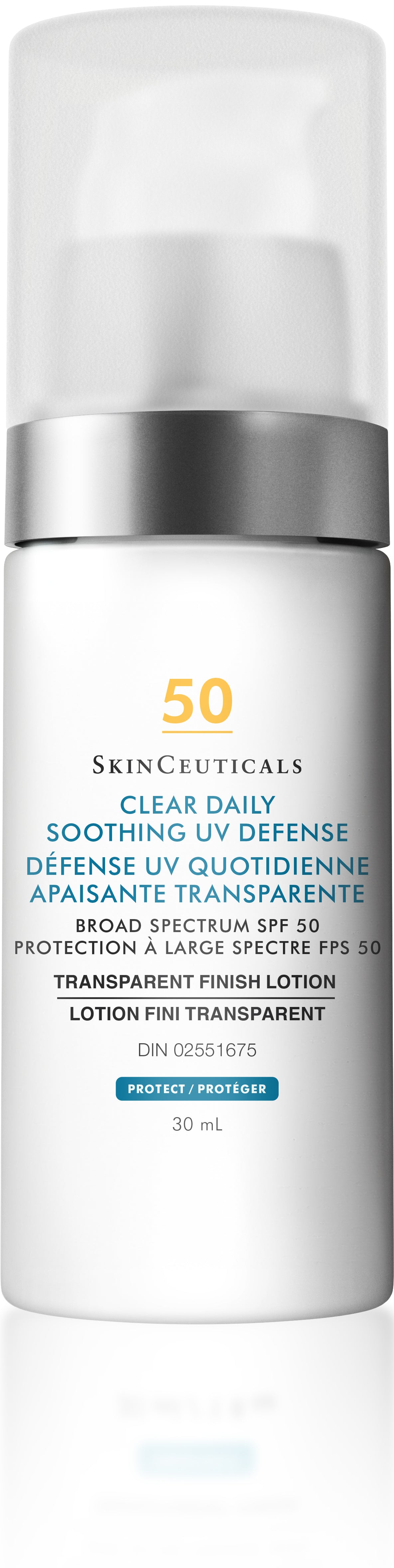 Clear Daily Soothing UV Defense SPF 50 - 30ml - SkinCeuticals Sunscreen ...